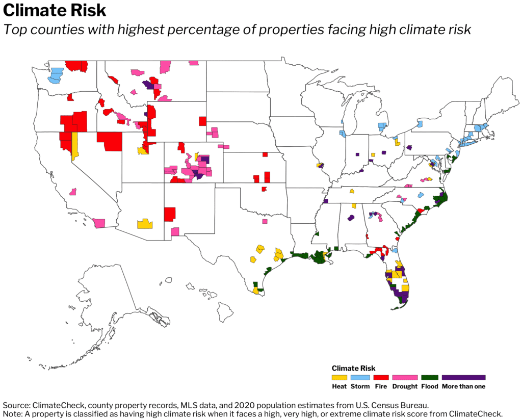 America's Climate-Change-Prone Areas Are Seeing Their Populations Swell